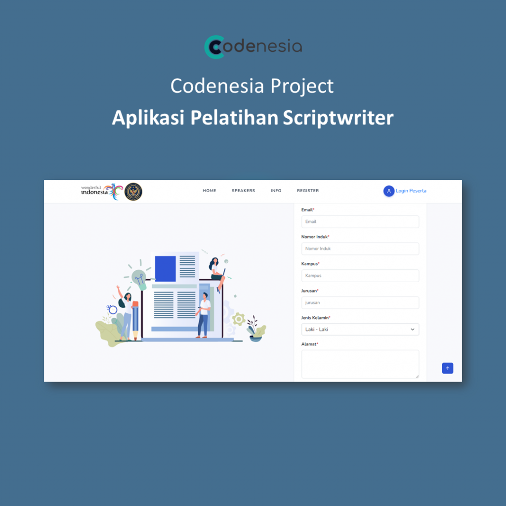 Aplikasi Pelatihan Scriptwriter Kemenparekraf - Pembuatan Website ...